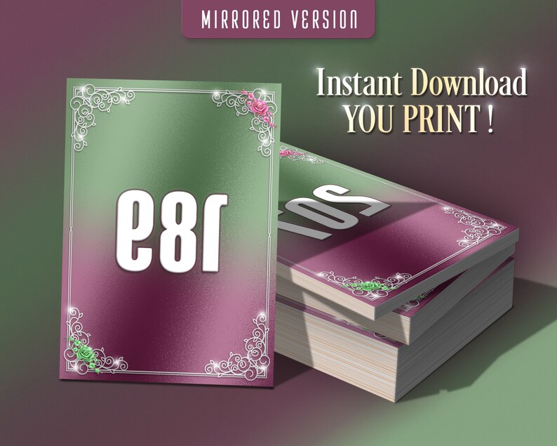 Live Number Cards 1-300, Berry + Green (digital Download) - Etsy