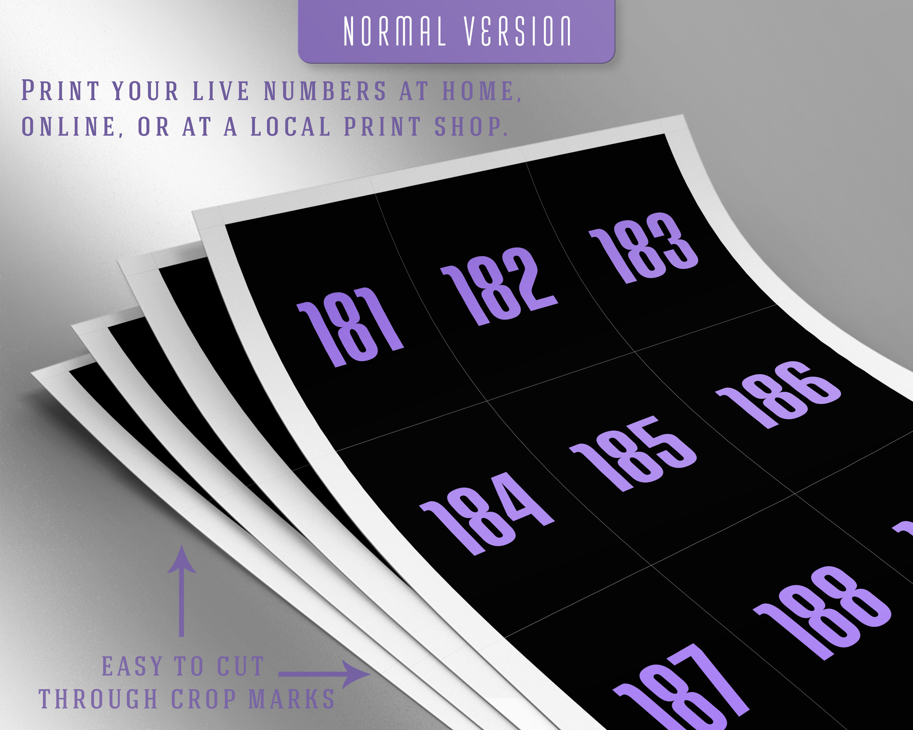 Live Sale Numbers, Facebook Live Numbers, Facebook Live Number Cards ...