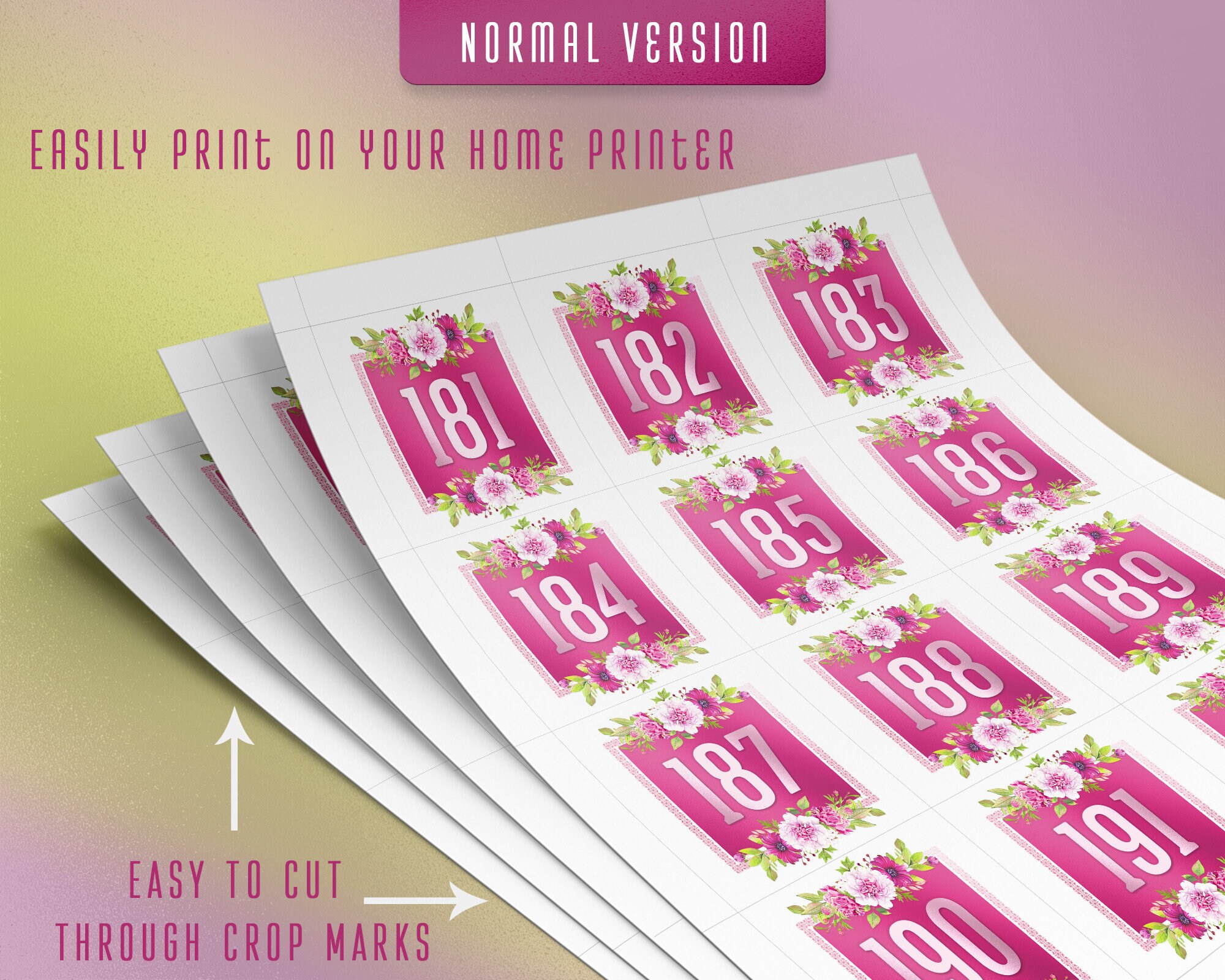 Live Sale Number Tags Facebook, Square Live Tags, Printable Facebook ...