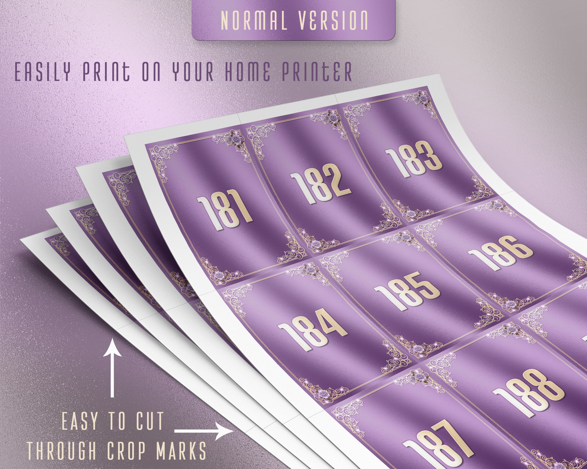 Facebook Live Numbers, Live Numbers, Facebook Live Number Cards, Normal ...