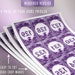 Facebook Live Number Cards, Glitter Purple Pink White (digital Download ...