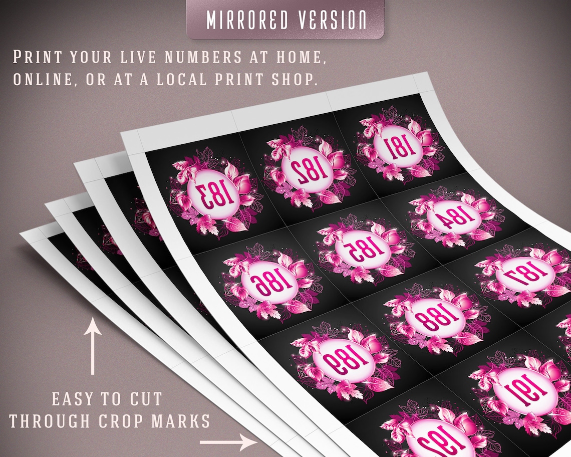 Facebook Live Numbers Live Number Tags Printable Live Tags | Etsy