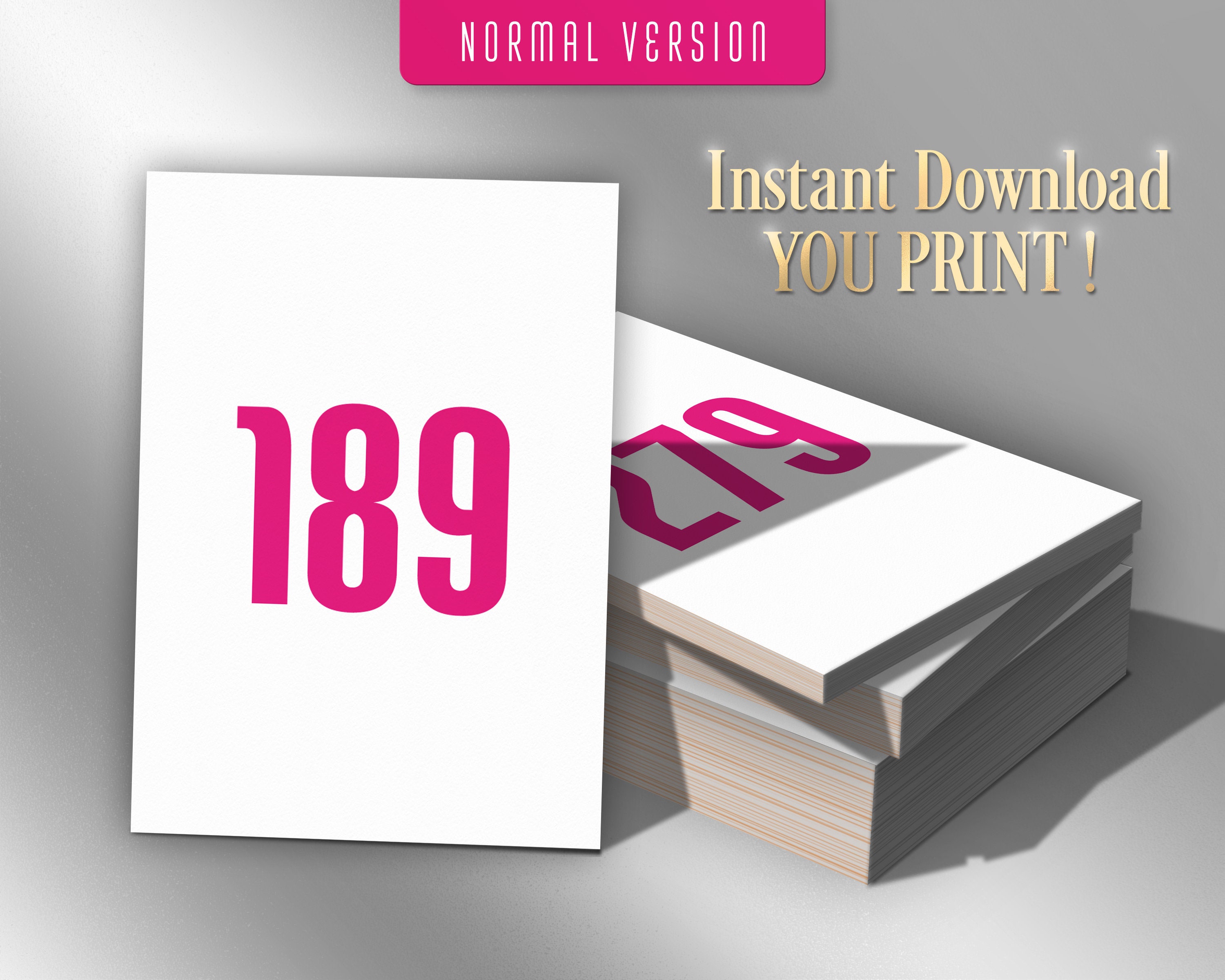 Pink Facebook Live Numbers 1-1000 (digital Download) - Etsy