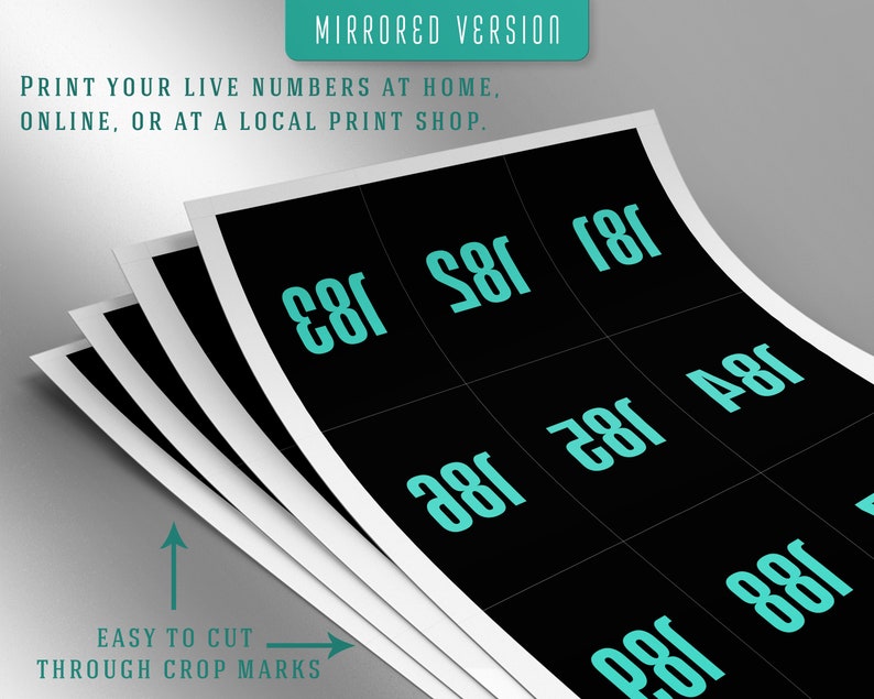 Live Sale Numbers Facebook Live Numbers Live Numbers - Etsy