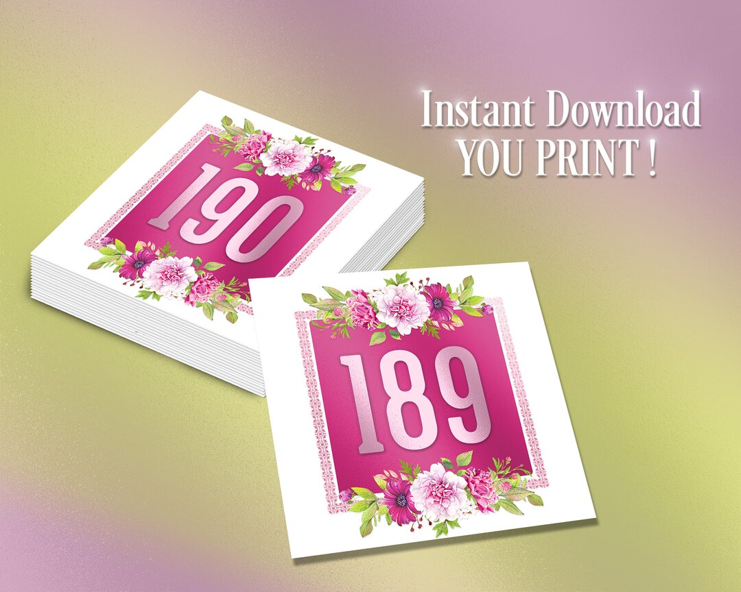 Live Sale Number Tags Facebook, Square Live Tags, Printable Facebook ...