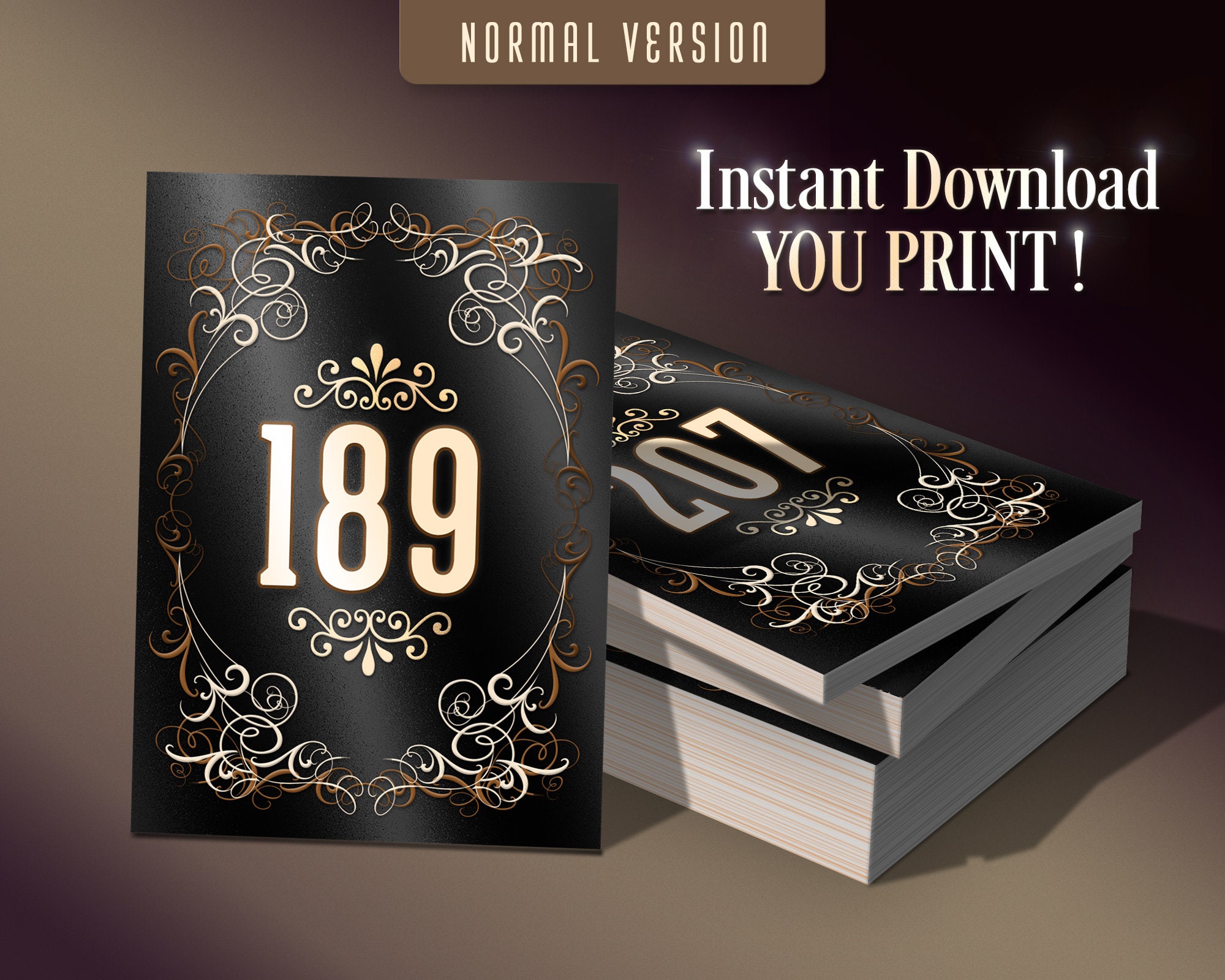 Facebook Live Numbers, Live Numbers, Facebook Live Number Cards, Normal ...