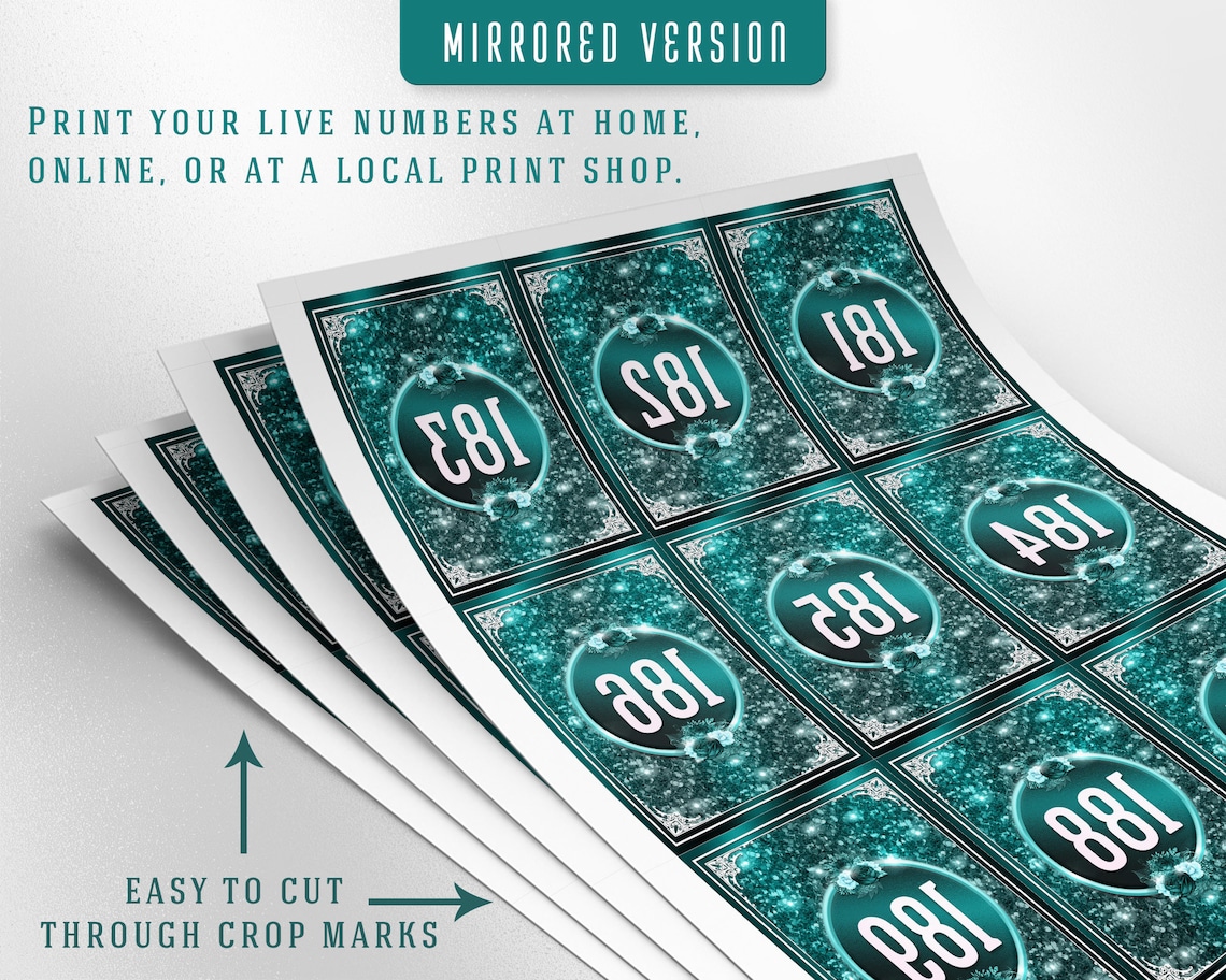 Facebook Live Numbers Facebook Live Number Cards Live - Etsy