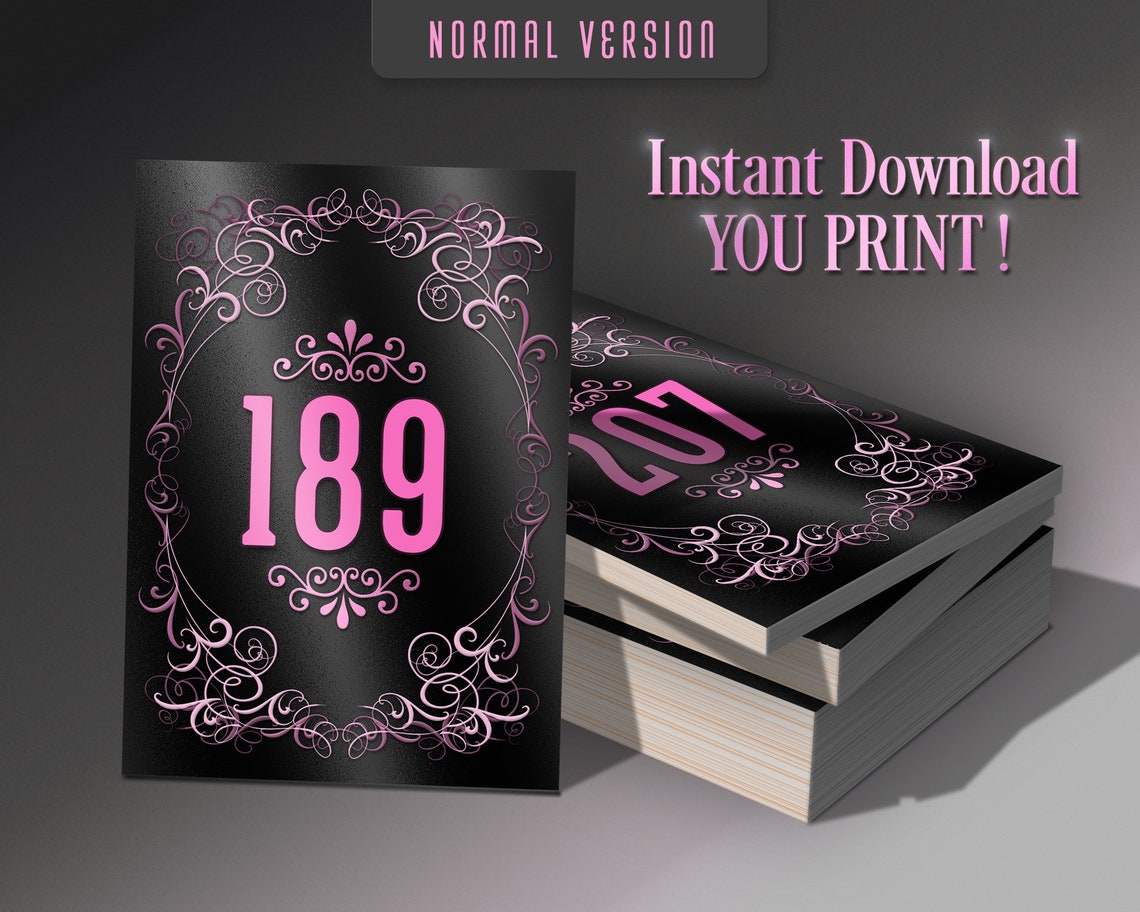 Facebook Live Numbers, Live Numbers, Facebook Live Number Cards, Normal ...