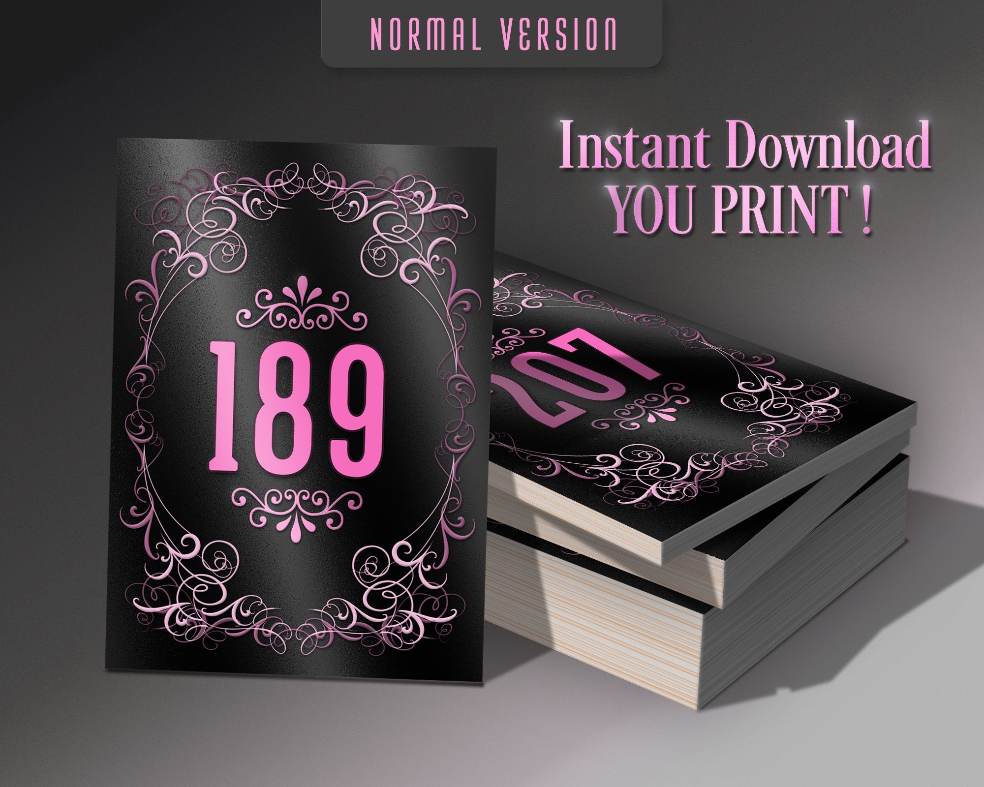 Facebook Live Numbers, Live Numbers, Facebook Live Number Cards, Normal ...