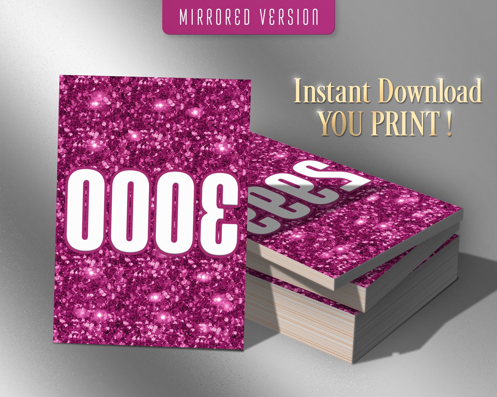 3000 Printable Facebook Live Numbers, Facebook Live Number Cards, Sale ...