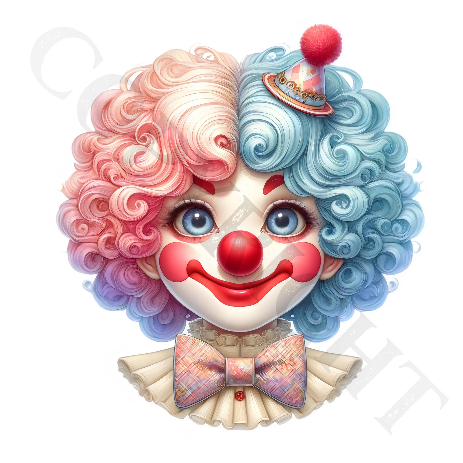 Cute Clown Clipart | 10 Transparent PNG Images | Circus Art | Children ...