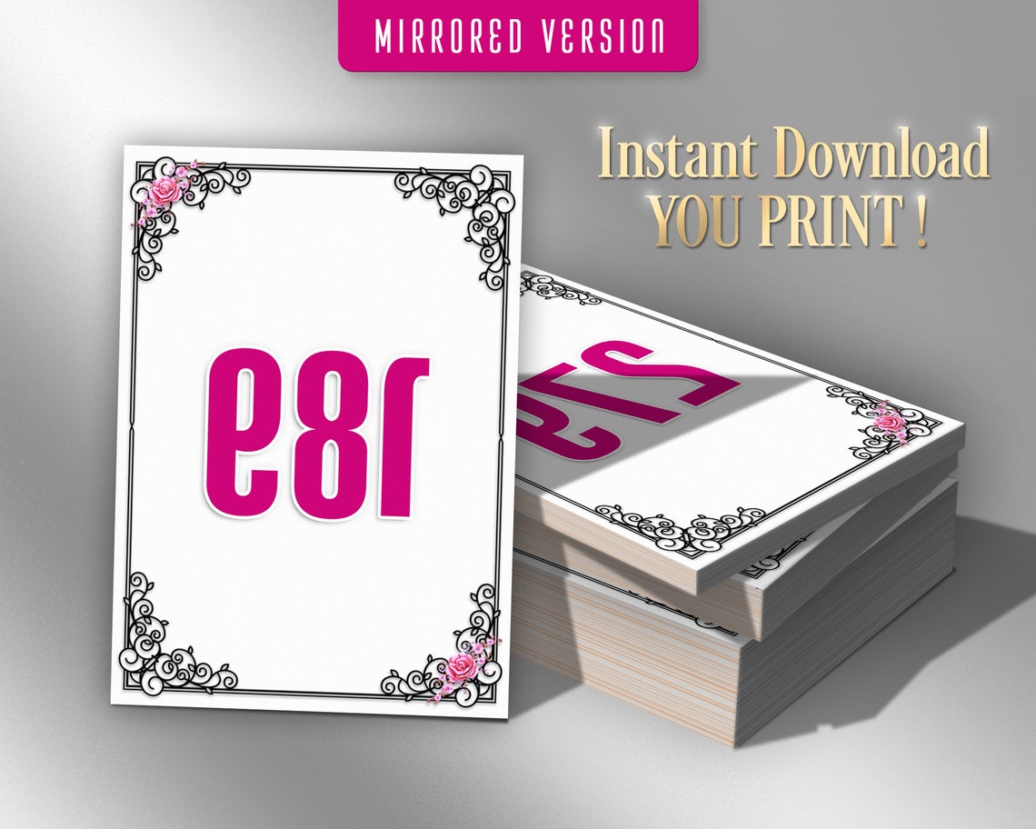 Facebook Live Numbers 1-1000, Pink Floral (digital Download) - Etsy