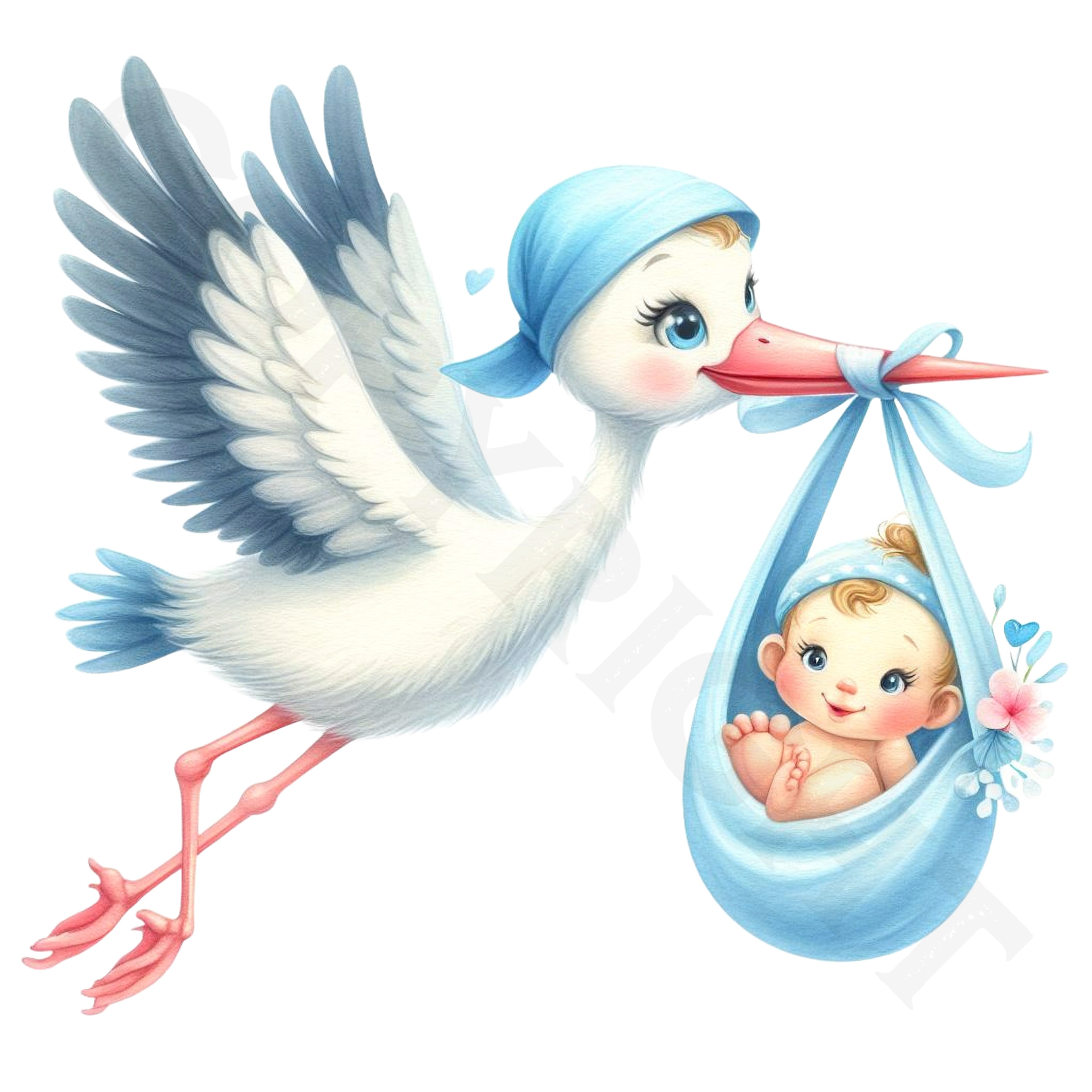 Stork Baby Boy Clipart 10 High-quality Transparent PNG Images Baby Boy ...