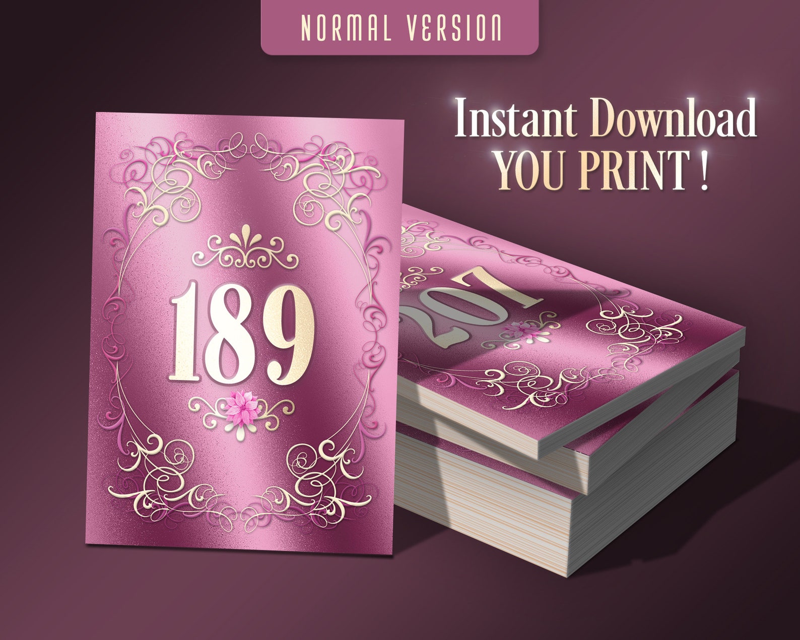 Facebook Live Numbers, Live Numbers, Facebook Live Number Cards, Normal ...