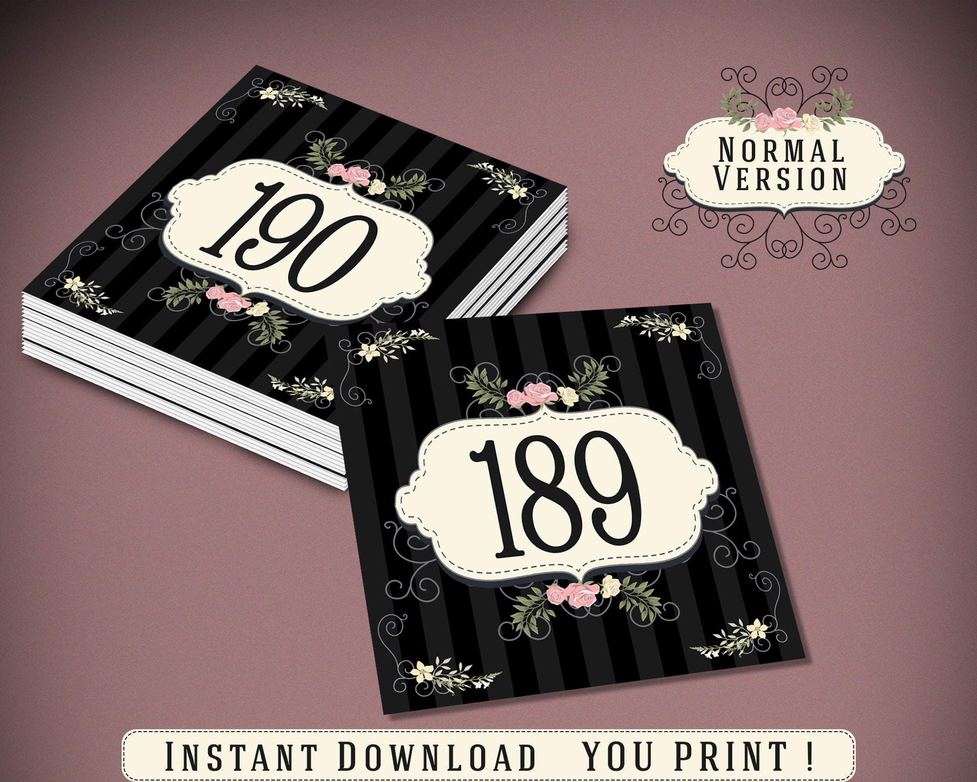 Live Sale Number Tags Facebook, Square Live Tags,printable Nostalgia ...