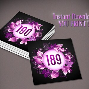 Facebook Live Numbers,square Live Tags,printable Nostalgia Live Numbers ...