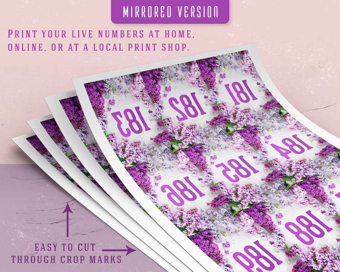 Floral Facebook Live Sale Numbers, Live Tags, Printable Facebook Live ...