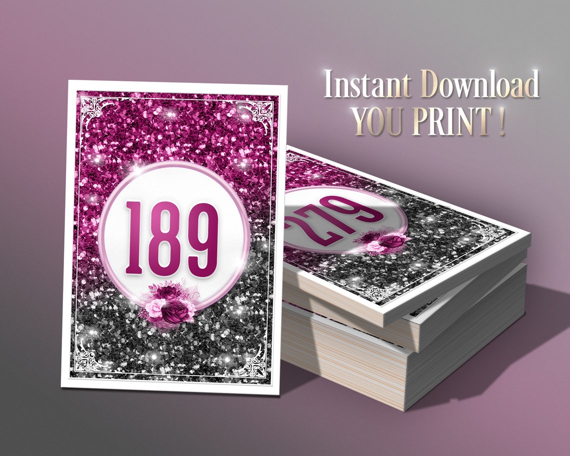 Facebook Live Numbers, Live Numbers, Facebook Live Number Cards, Sale ...