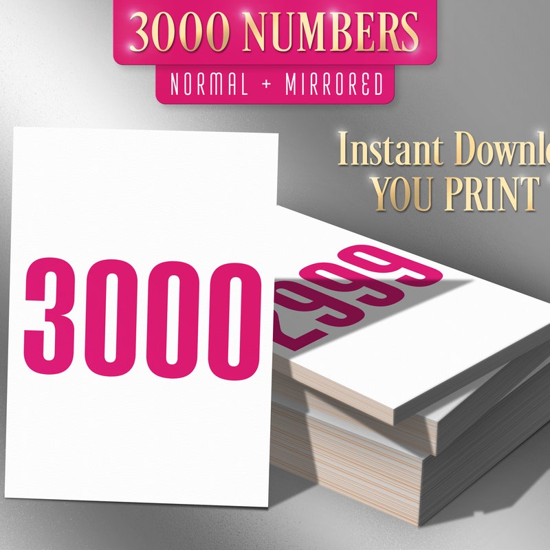 Paparazzi Numbers - Etsy