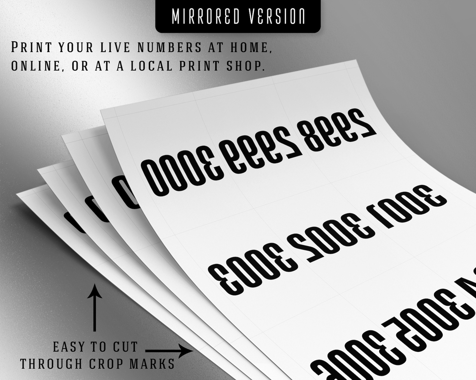 3000 Printable Facebook Live Numbers Facebook Live Number - Etsy