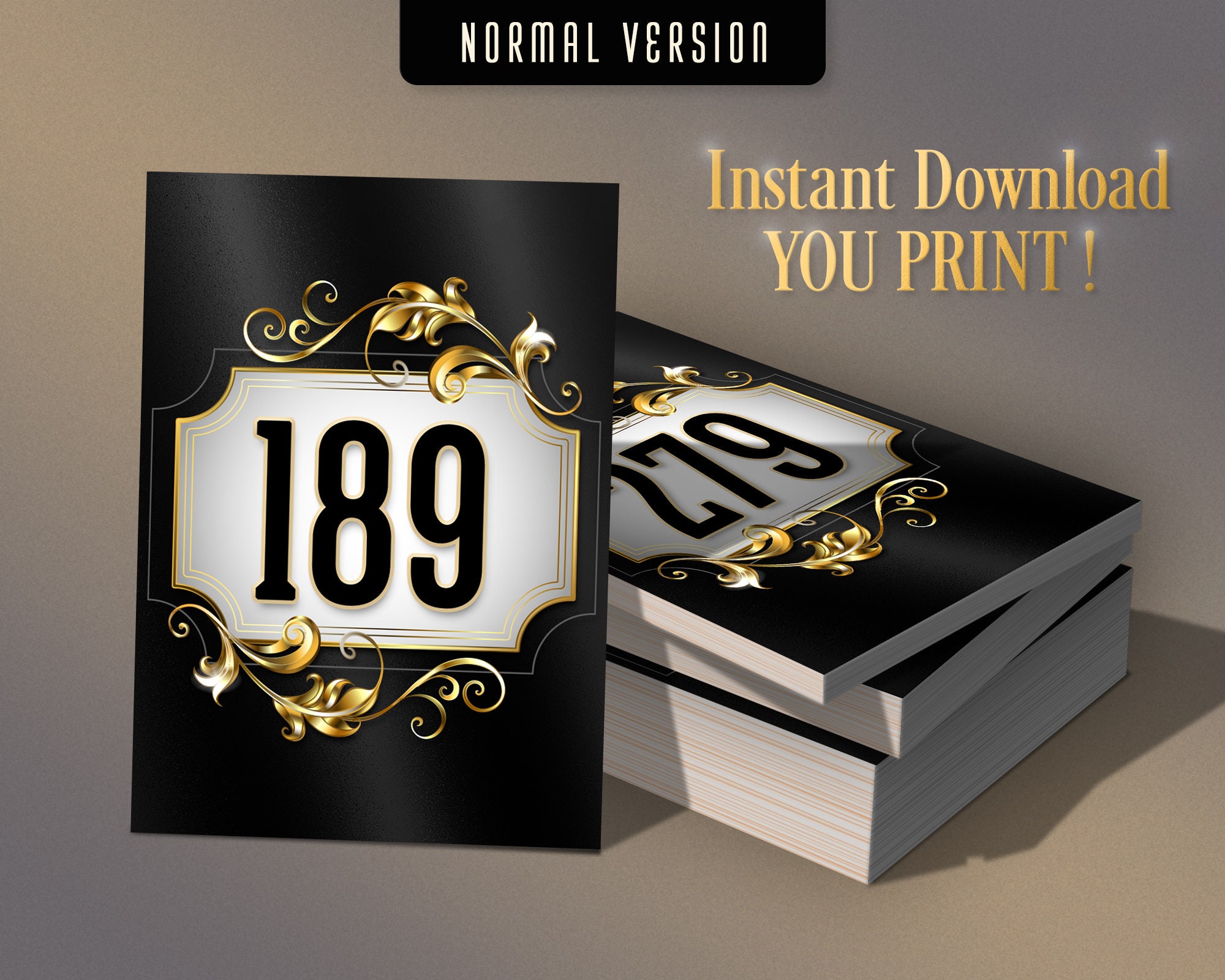 Facebook Live Numbers, Live Numbers, Facebook Live Number Cards, Normal ...