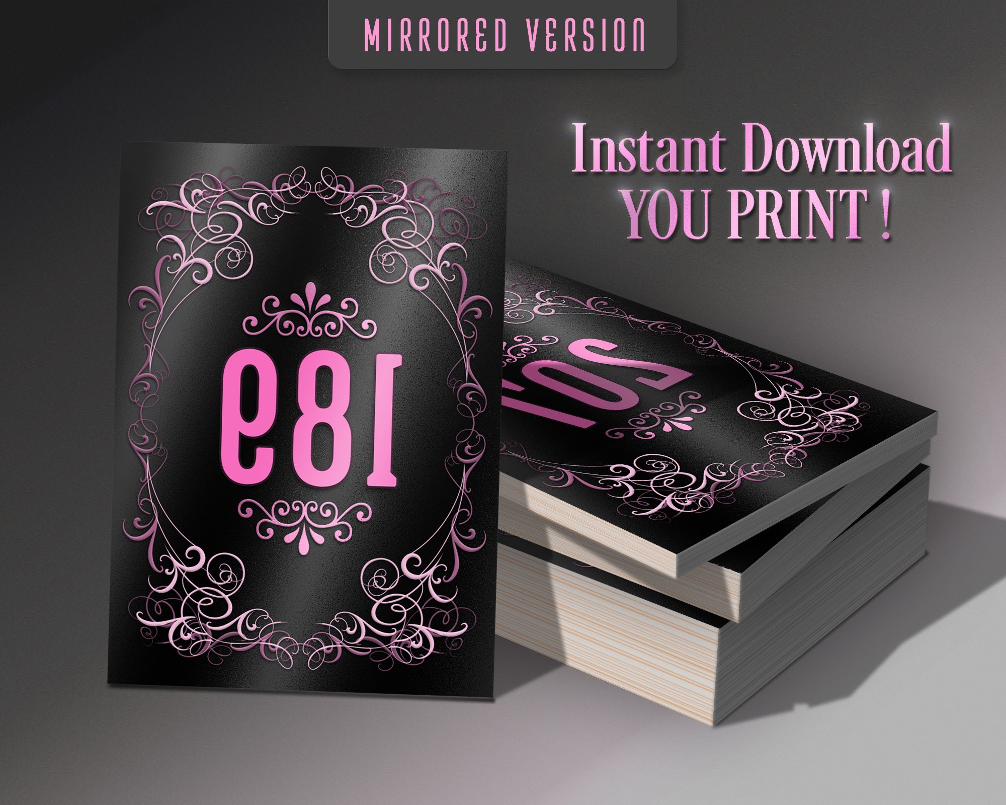 Facebook Live Numbers, Live Numbers, Facebook Live Number Cards, Normal ...