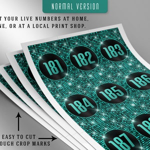 Facebook Live Number Cards, Facebook Numbers, Live Tags, Normal ...