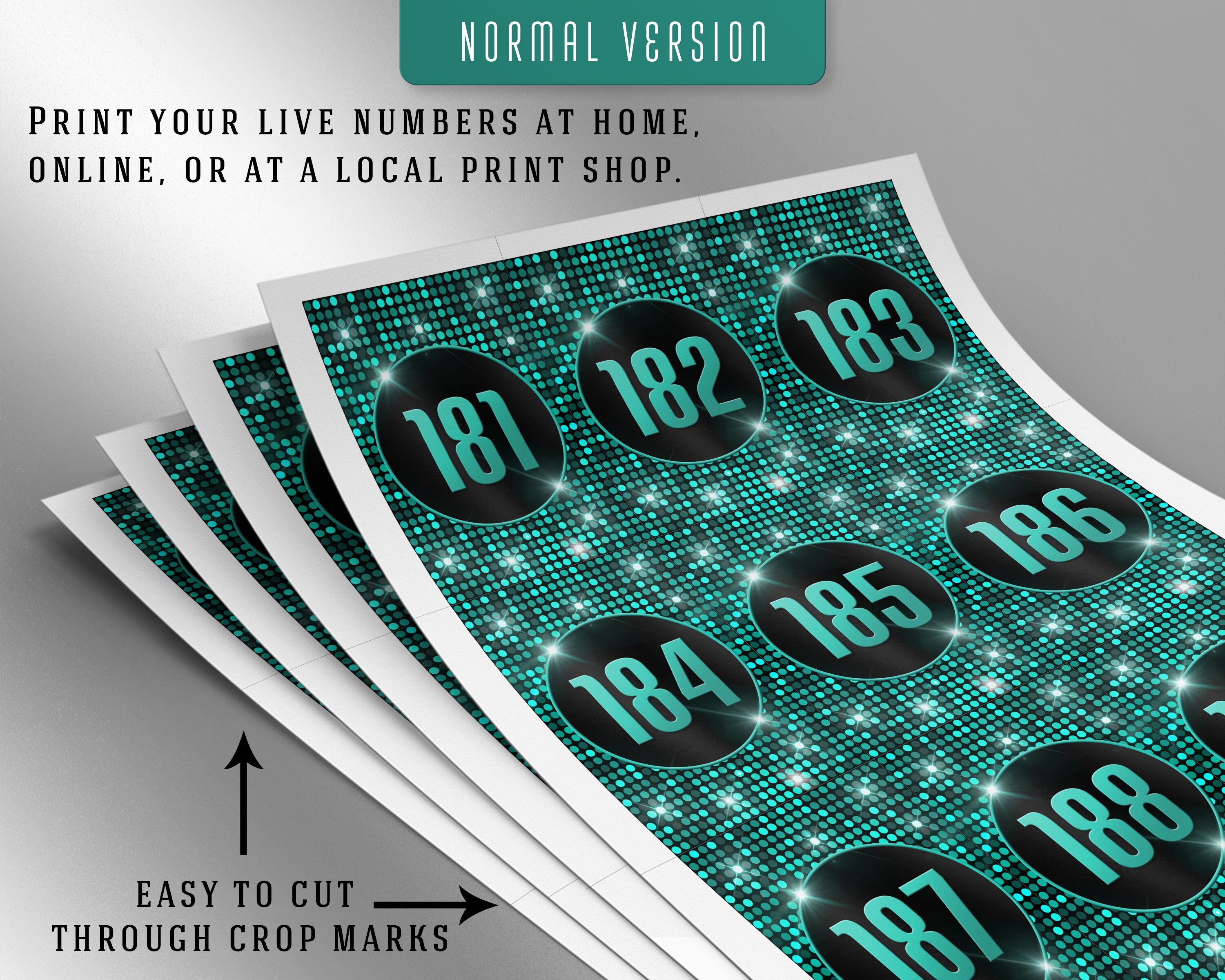 Facebook Live Number Cards, Facebook Numbers, Live Tags, Normal ...