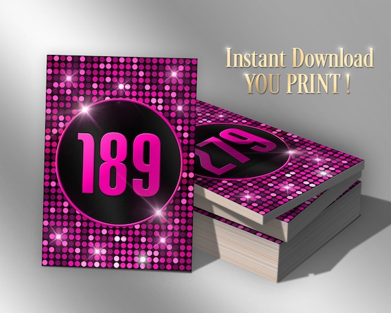 Facebook Live Number Cards Facebook Live Numbers Live Tags | Etsy