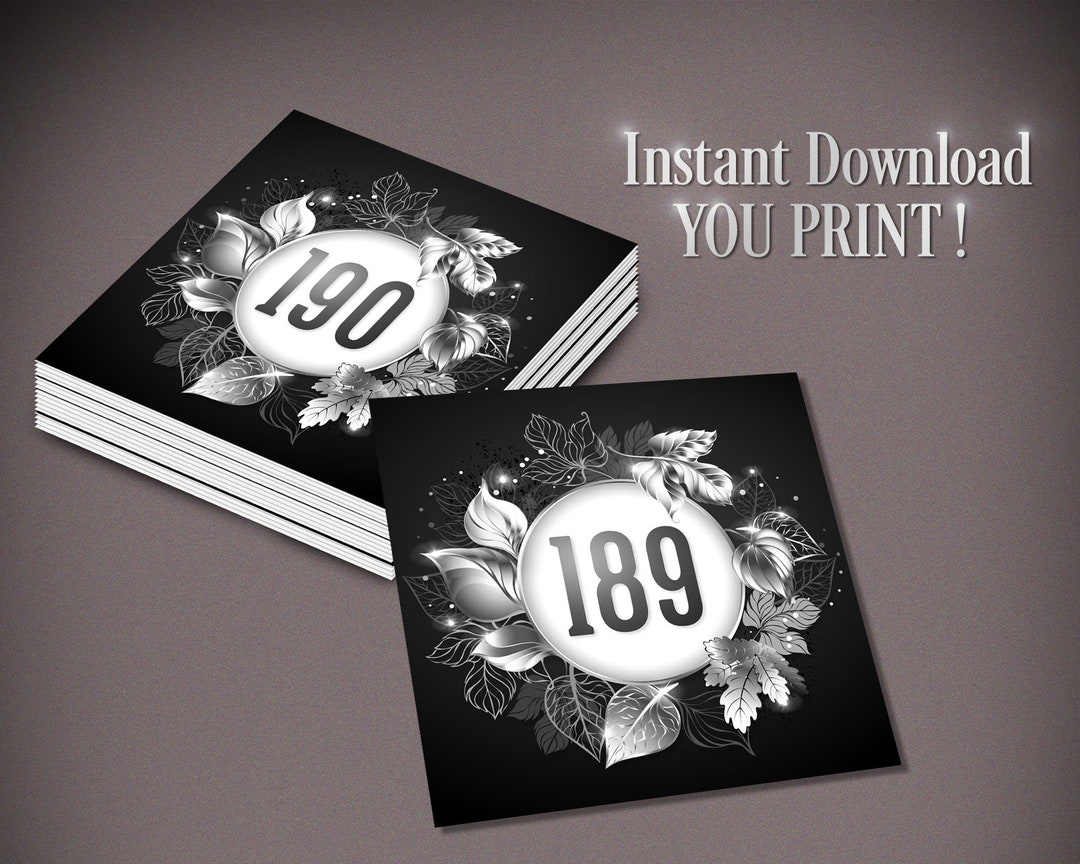 Facebook Live Numbers,square Live Tags,printable Nostalgia Live Numbers ...