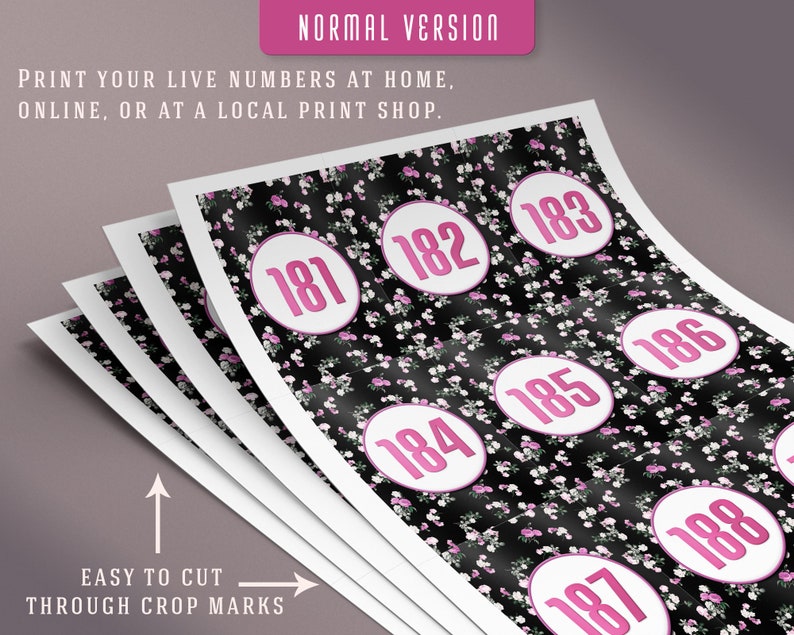 Floral Facebook Live Sale Numbers Live Tags Printable Live - Etsy