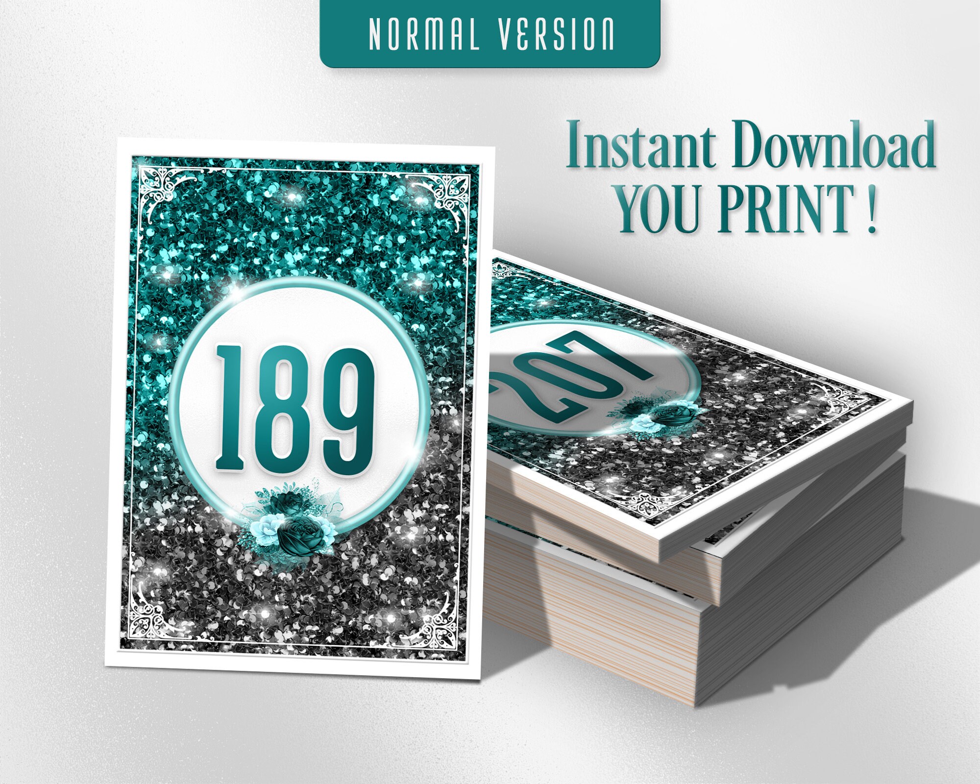 Facebook Live Numbers, Live Numbers, Facebook Live Number Cards, Sale ...