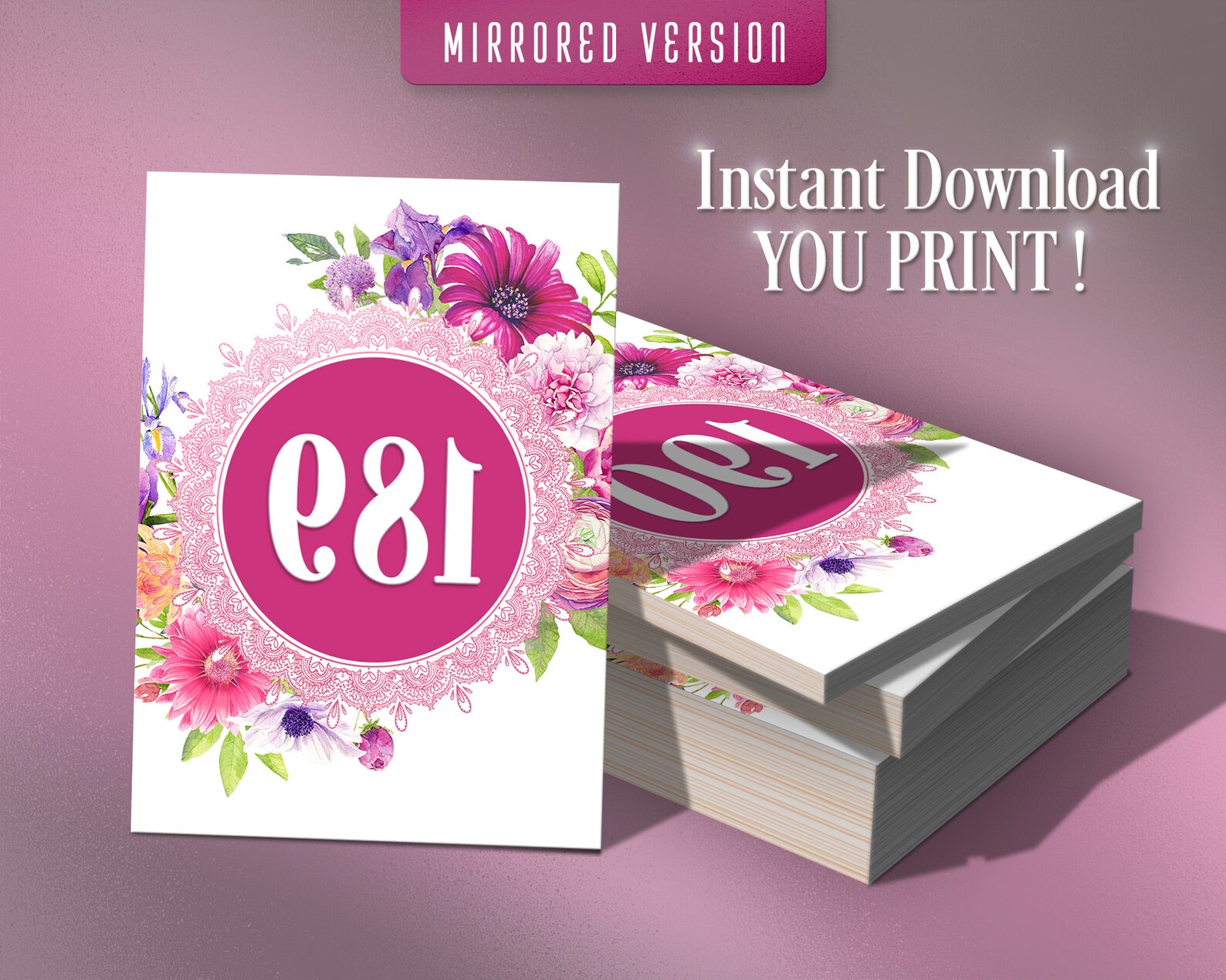 Floral Facebook Live Sale Numbers Live Tags Printable - Etsy