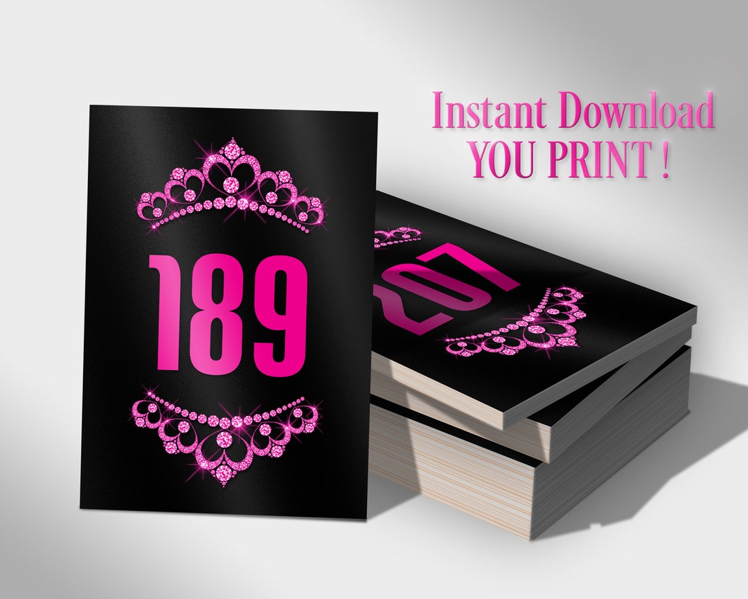 Facebook Live Numbers 1-1000, Mirrored Option (digital Download) - Etsy