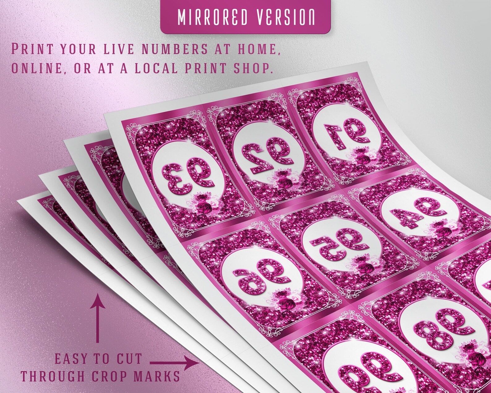 Facebook Live Numbers, Live Numbers, Facebook Live Number Cards, Normal ...