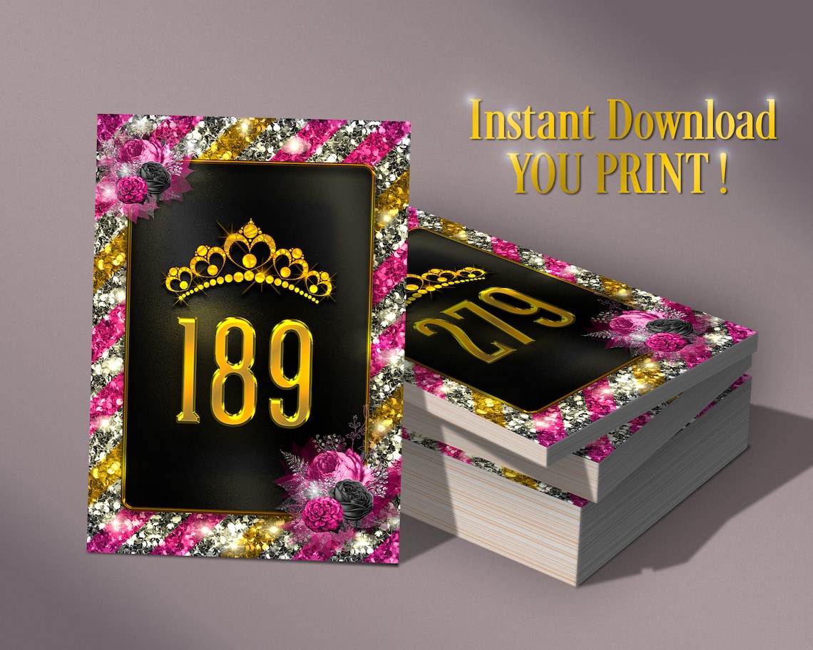 Facebook Live Number Cards Facebook Live Numbers Live - Etsy