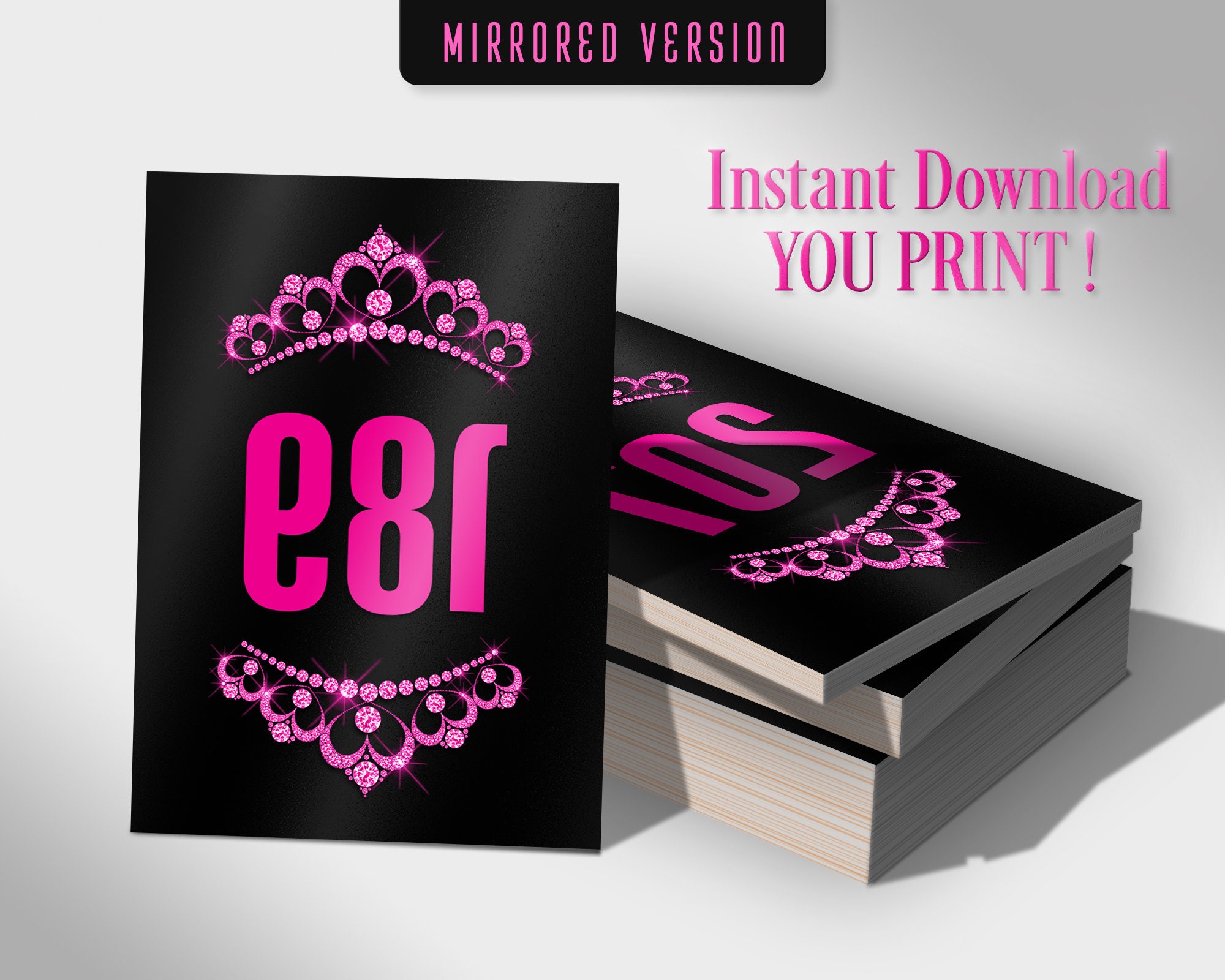 Facebook Live Numbers 1-1000, Mirrored Option (digital Download) - Etsy
