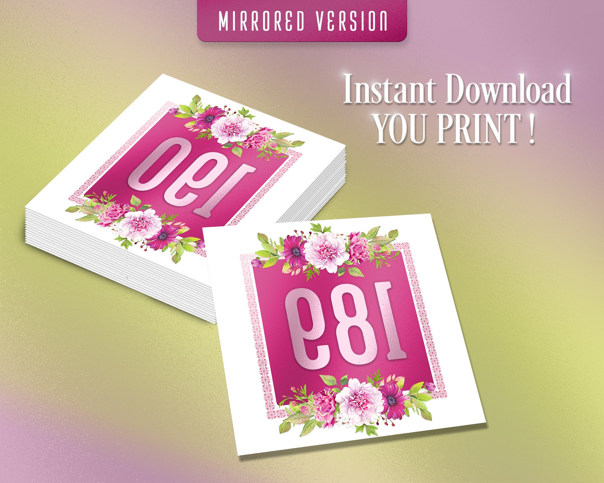 Live Sale Number Tags Facebook, Square Live Tags, Printable Facebook ...