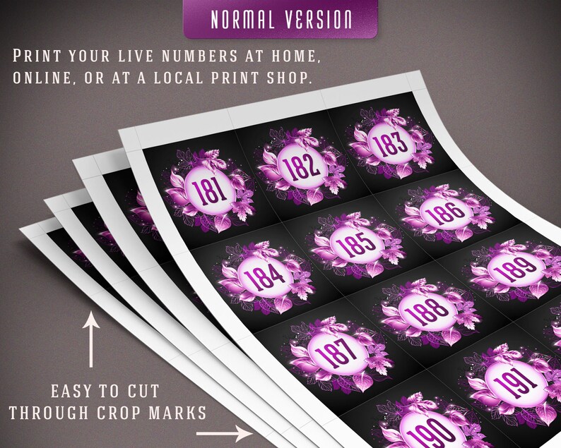 Facebook Live Numberssquare Live Tagsprintable Nostalgia - Etsy