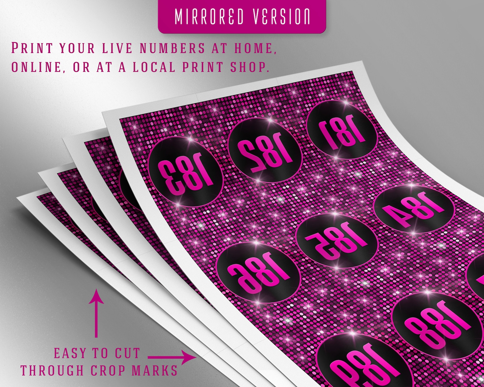 Facebook Live Number Cards, Facebook Live Numbers, Live Tags, Normal ...