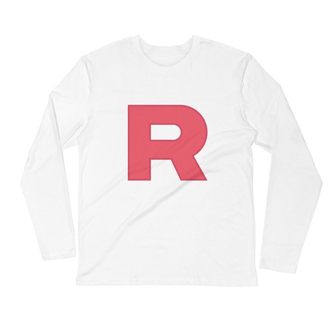 White Team Rocket Long Sleeve Shirt - Etsy