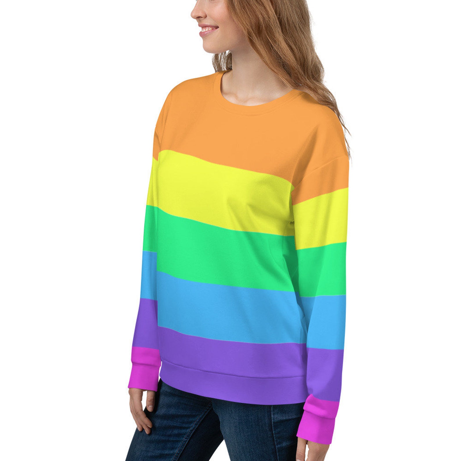 Mabel Rainbow Stripes Gravity Falls Unisex Sweatshirt | Etsy