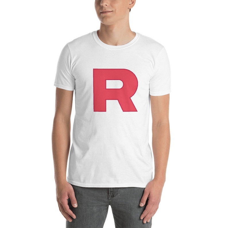 White Team Rocket T-shirt - Etsy