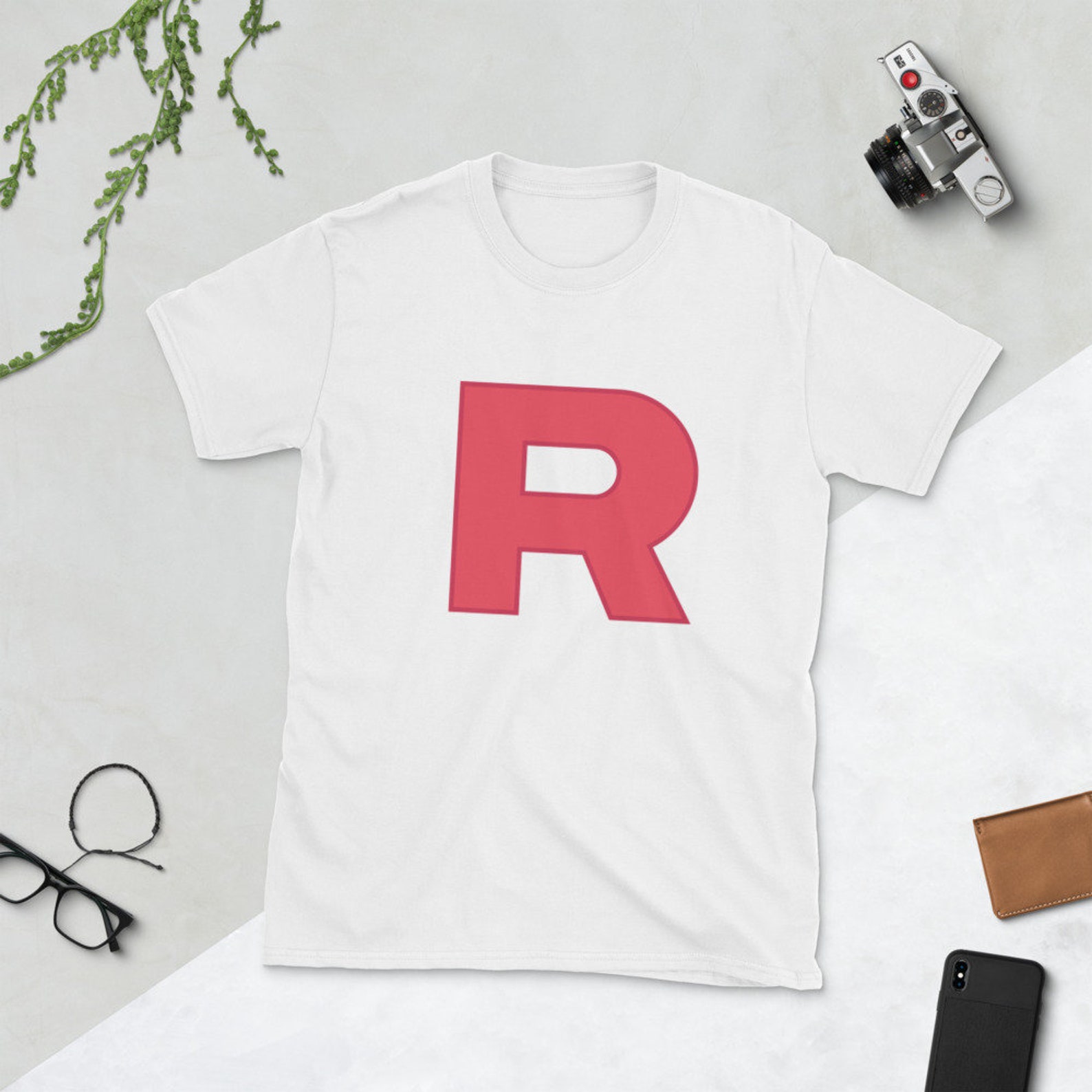 White Team Rocket T-shirt - Etsy