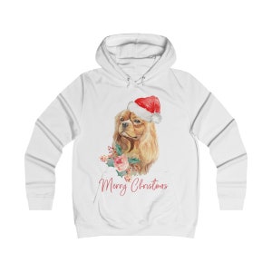 Ruby Cavalier King Charles Spaniel Christmas Hooded Sweatshirt ...
