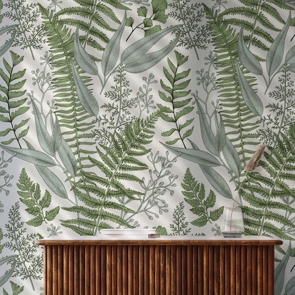 Fern Wallpaper - Etsy