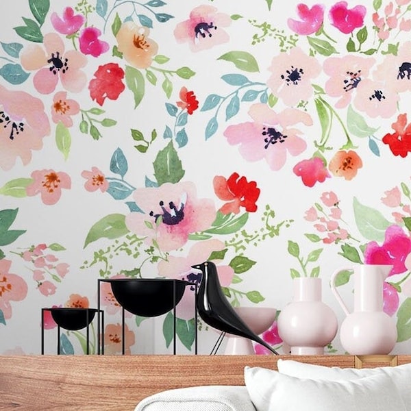 Pink Maximalist Wallpaper - Etsy