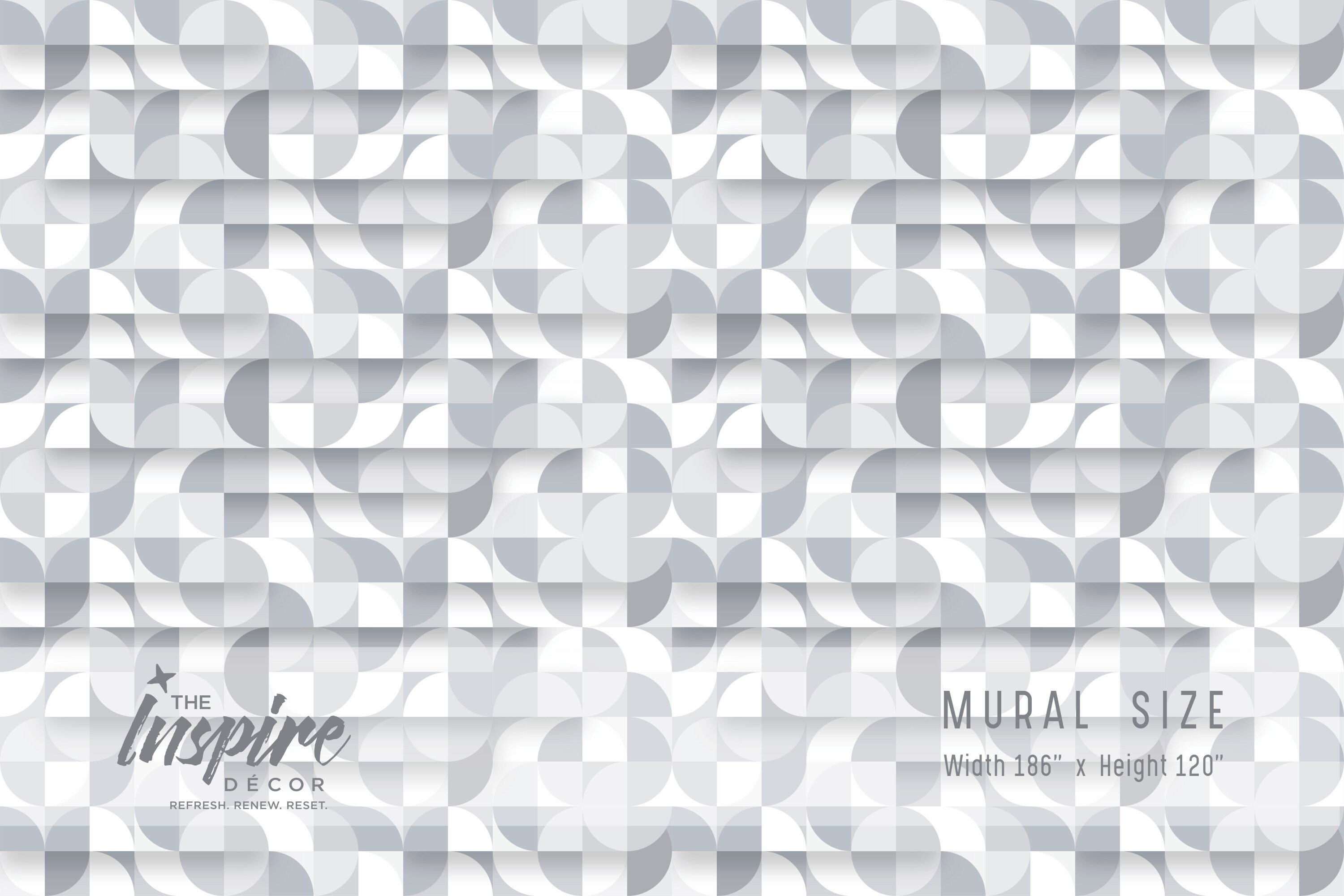 Peel & Stick Wallpaper Removable Wallpaper Geometric Mural | Etsy