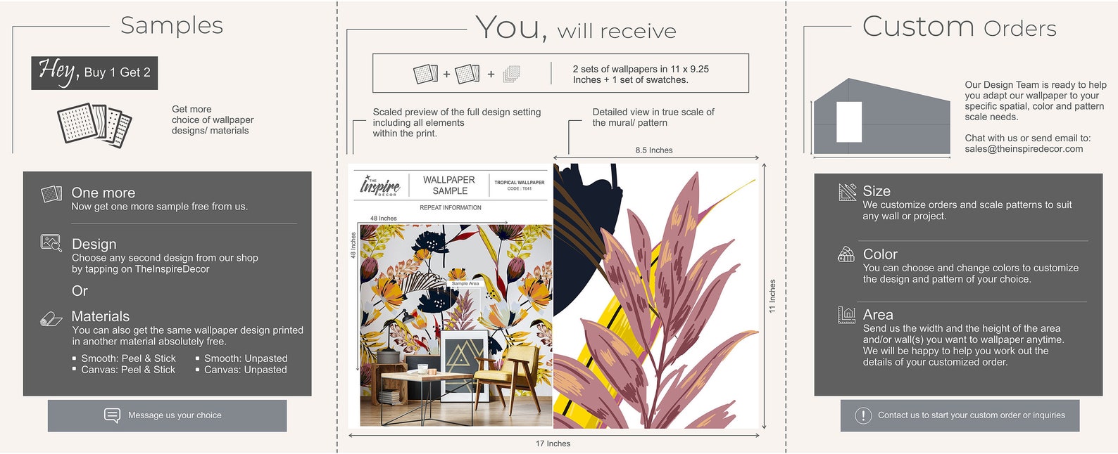 Big Bold Flower Wallpaper Large Floral Wallpaper Removable - Etsy