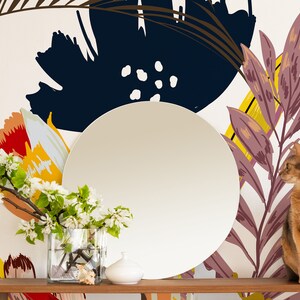 Big Bold Flower Wallpaper Large Floral Wallpaper Self - Etsy